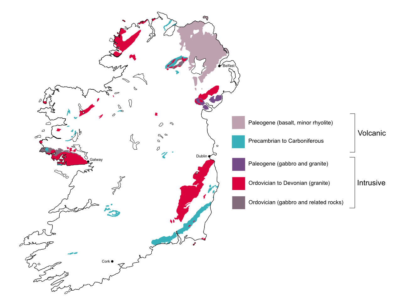 Examples Of Igneous Rocks In Ireland